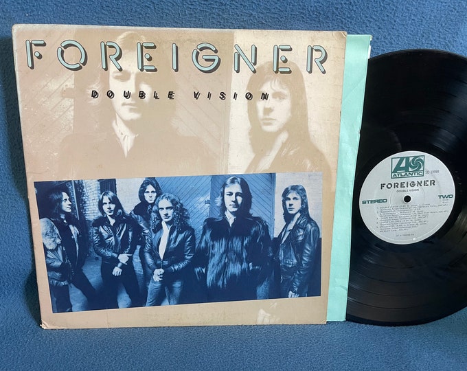 Vintage Foreigner double Vision Vinyl LP Record - Etsy
