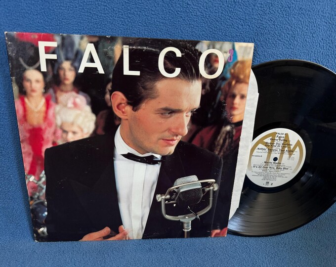 RARE, Vintage, Falco "3" Vinyl LP Record Album, Original 1985 First ...