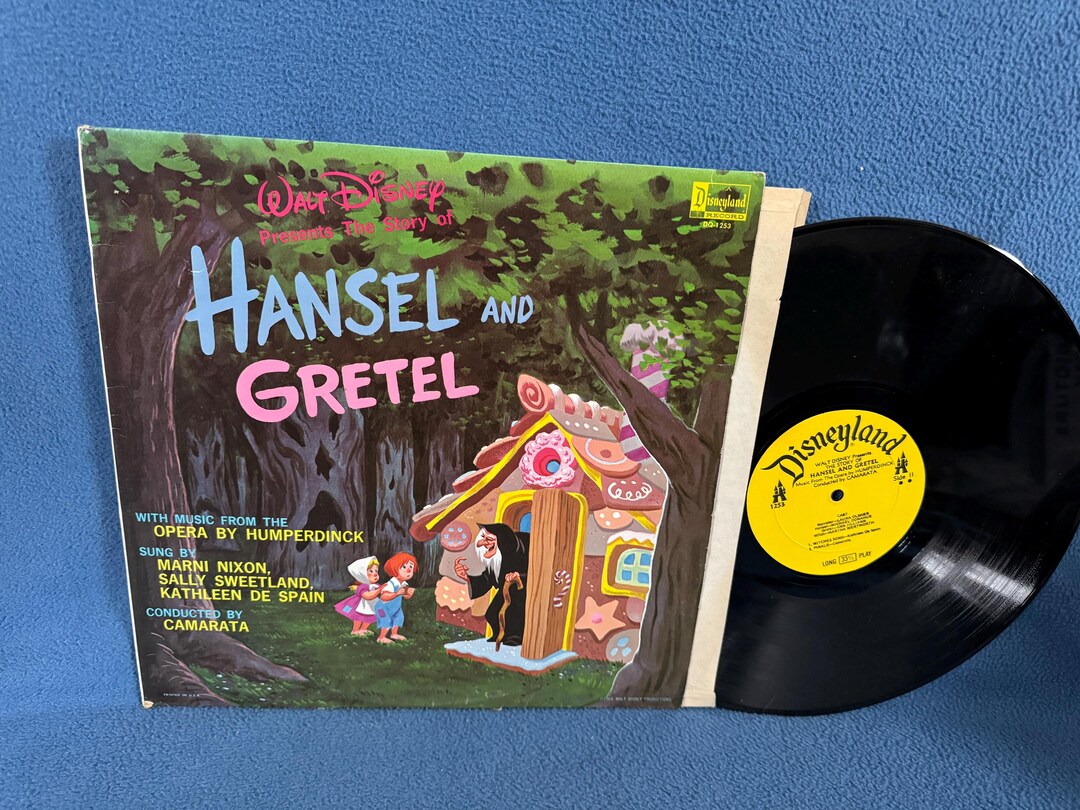 Vintage, Hansel and Gretel "walt Disney Presents the Story Of" Vinyl LP ...