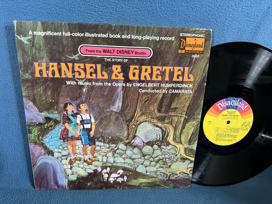 RARE, Vintage, "hansel and Gretel" the Story of , Walt Disney, Vinyl LP ...