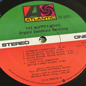 RARE, Vintage, "the Muppet Movie" Original Soundtrack Vinyl LP Record ...