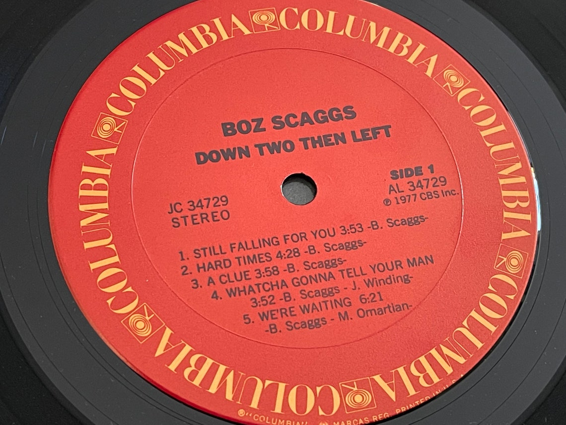 Vintage Boz Scaggs down Two Then Left Vinyl LP | Etsy