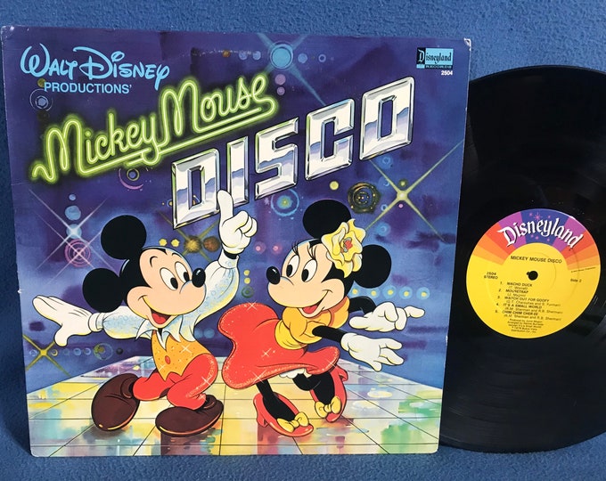 Vintage, "mickey Mouse Disco", Walt Disney Productions, Vinyl LP ...