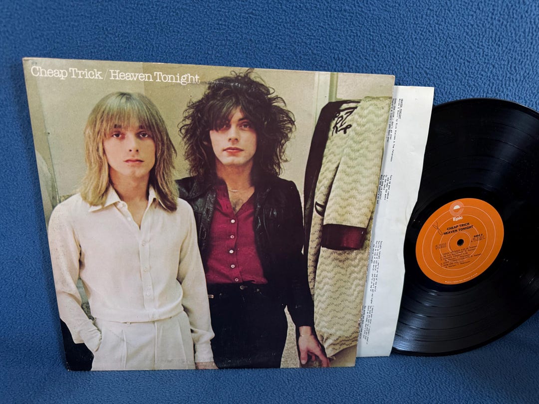 RARE, Vintage, Cheap Trick heaven Tonight Vinyl LP, Record Album, Original 1978 First Press ...