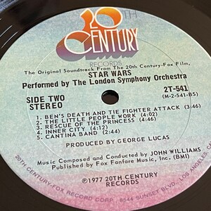 RARE, Vintage, star Wars John Williams, Original Film Score, Movie ...