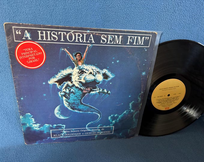 RARE, Vintage, "the Neverending Story" Original Soundtrack, Vinyl LP ...