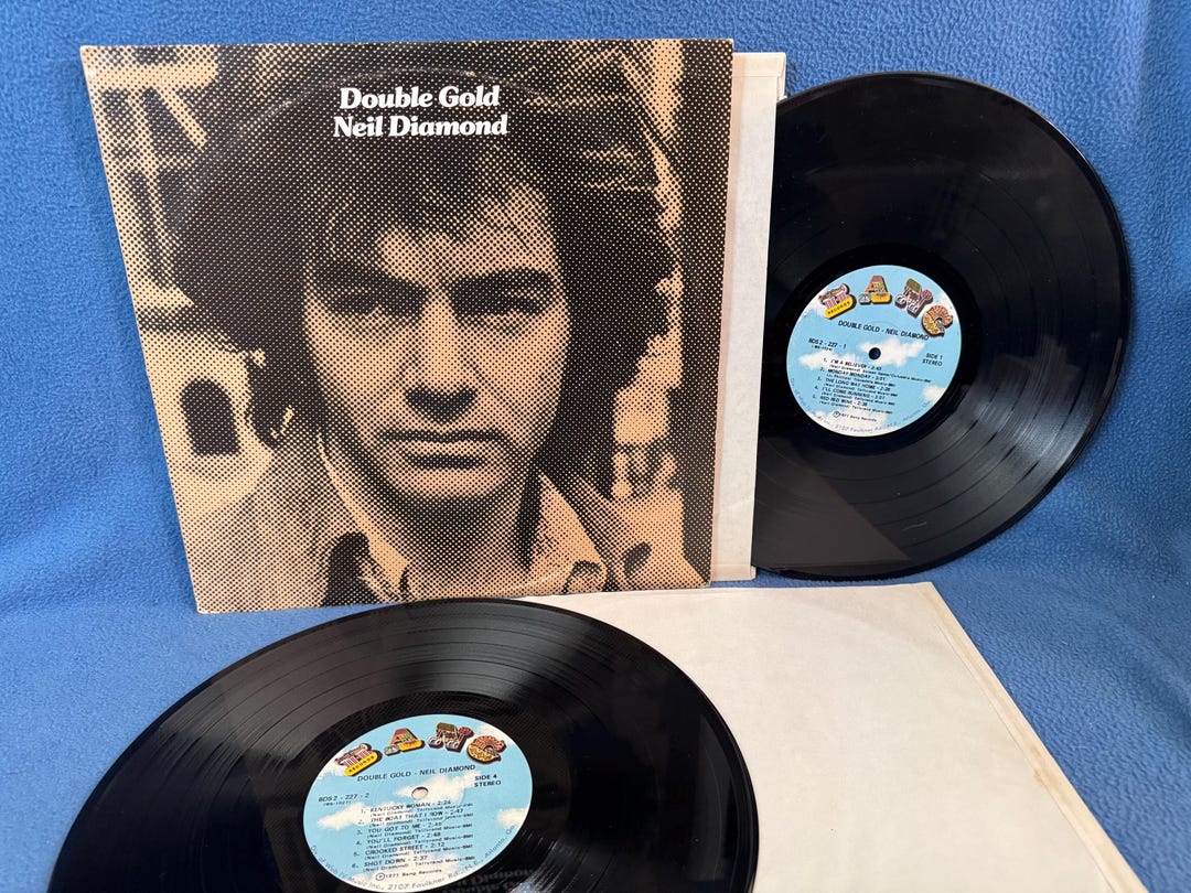 Vintage, Neil Diamond - "double Gold" Vinyl 2 LP Set, Record Album, I'm ...