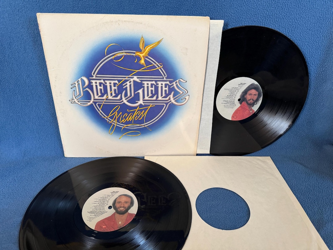Vintage, Bee Gees greatest Hits Vinyl 2 LP Set, Record Album, Disco ...