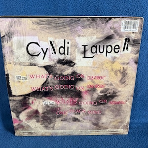 Vintage, Cyndi Lauper - "what's Going on / One Track Mind" 12" Maxi ...
