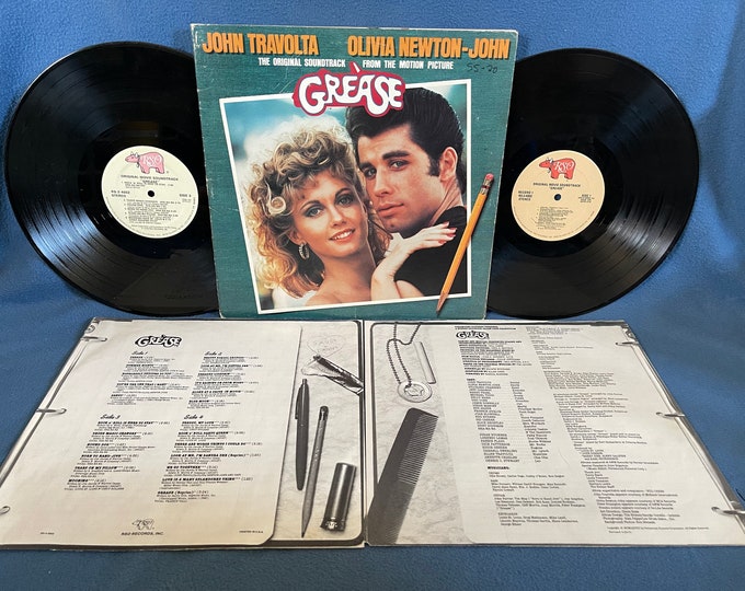 Vintage, Grease original Soundtrack, Vinyl 2 LP Set, Record Album, Rock ...