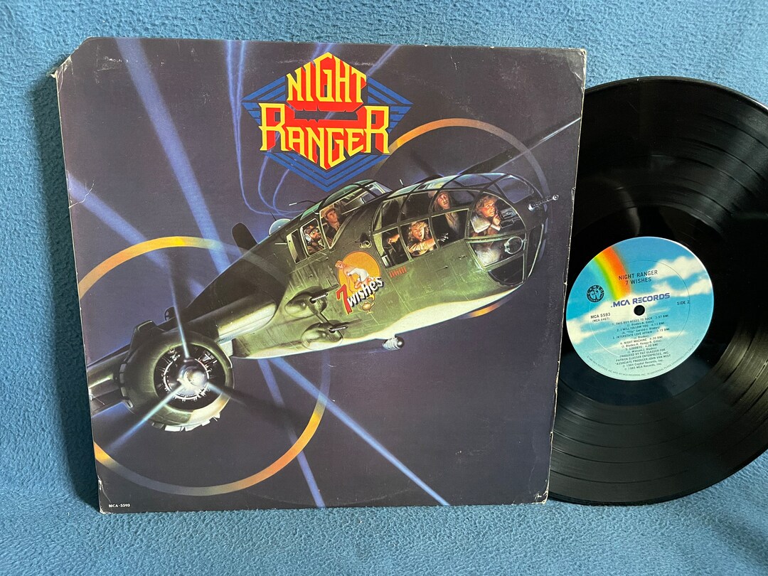 Vintage, Night Ranger "7 Wishes" Vinyl LP, Record Album, Original First ...