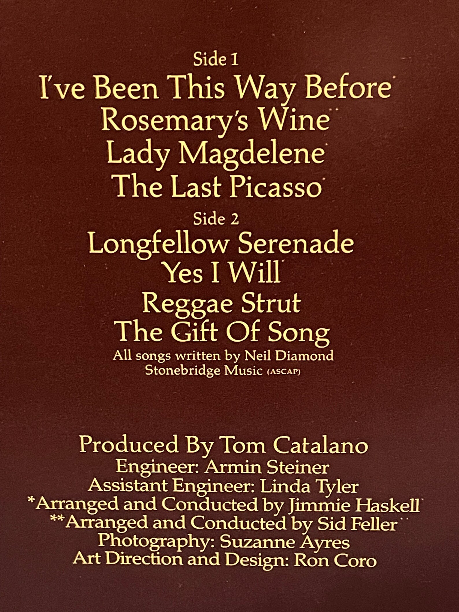 Vintage, Neil Diamond serenade, Vinyl LP Record Album, Original US ...