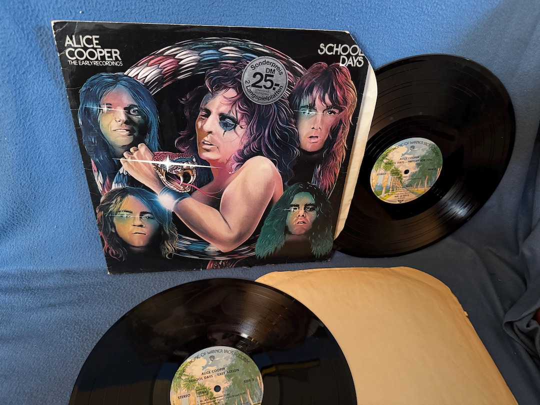 Vintage, Alice Cooper, “school Days" Vinyl 2 LP Set, Record Album, Original First Press ...