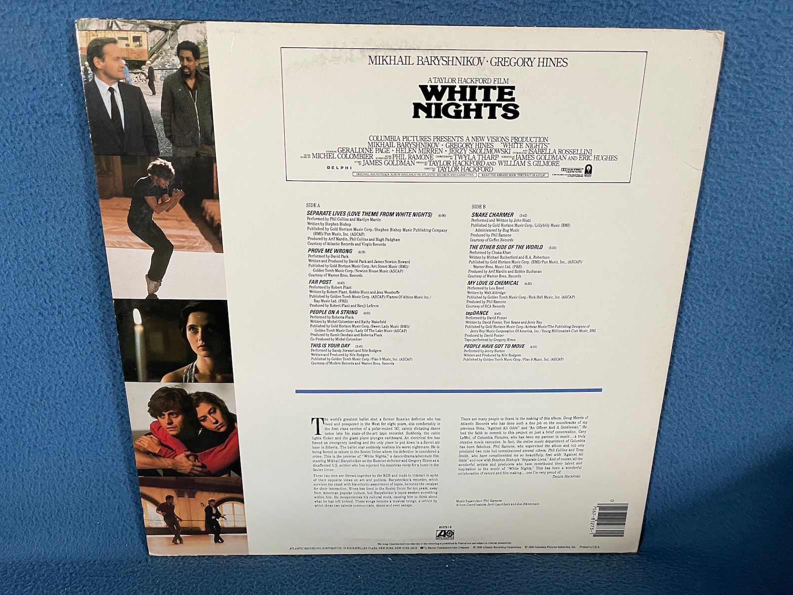 Vintage, "white Nights" Original Soundtrack, Vinyl LP, Record Album ...