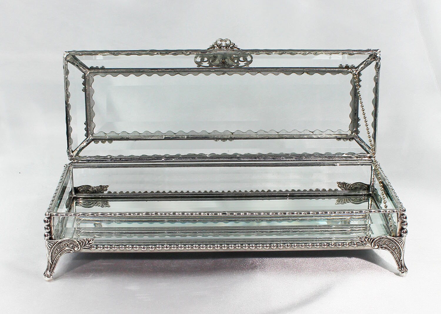 Crystal Box, Wedding Display, stained glass box, wedding ring ...