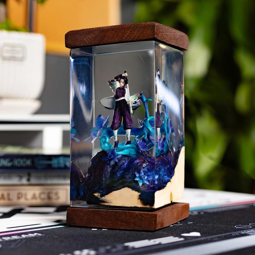 Shin.obu Anime Epoxy Resin Lamp, Christmas Gift, Gift for Him, Cool ...