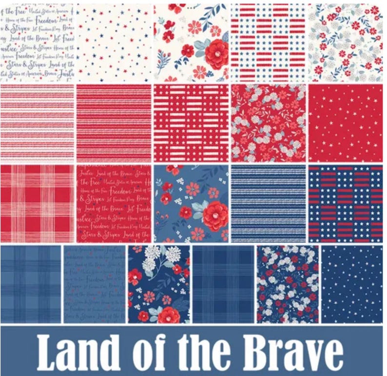 Land of the Brave Fat Quarter Bundle - Etsy