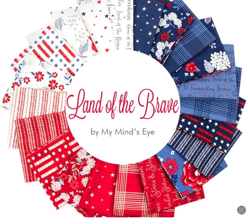 Land of the Brave Fat Quarter Bundle - Etsy