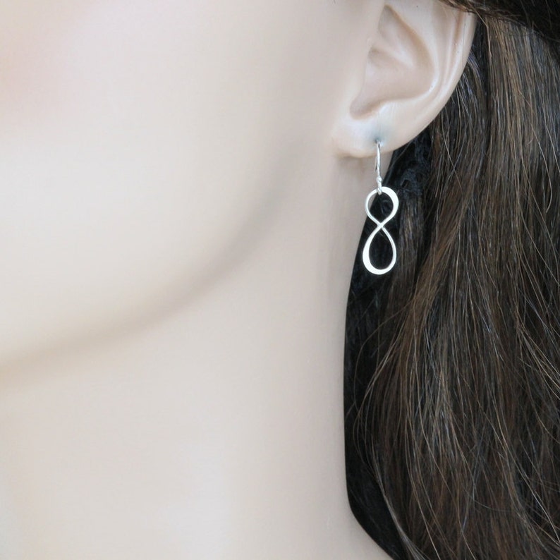 Sterling Silver INFINITY Earrings Figure Eight Infinity - Etsy