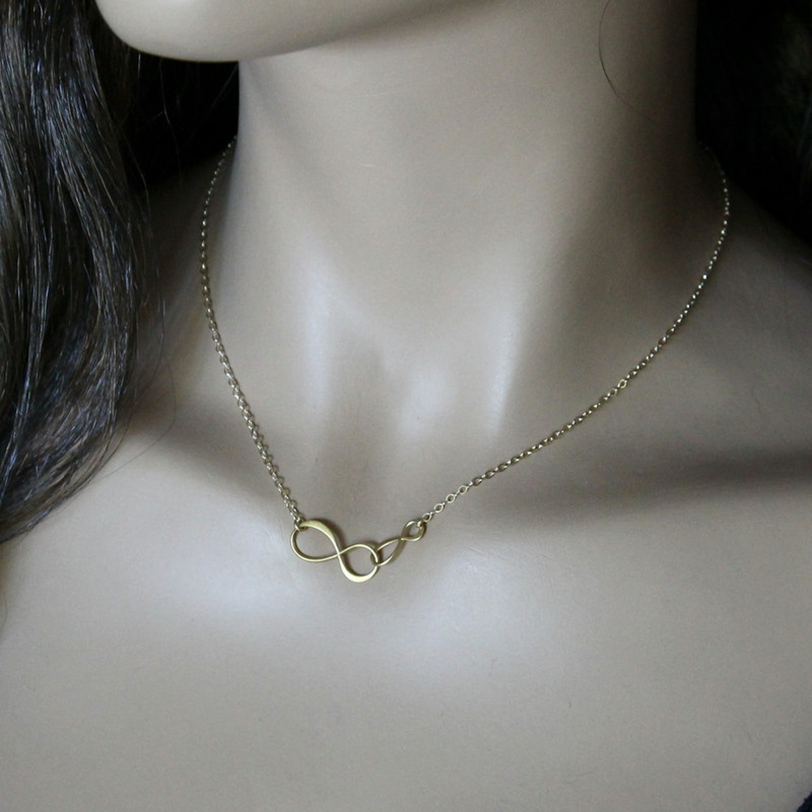 Mother and Daughter INFINITY Necklace Double Infinity | Etsy