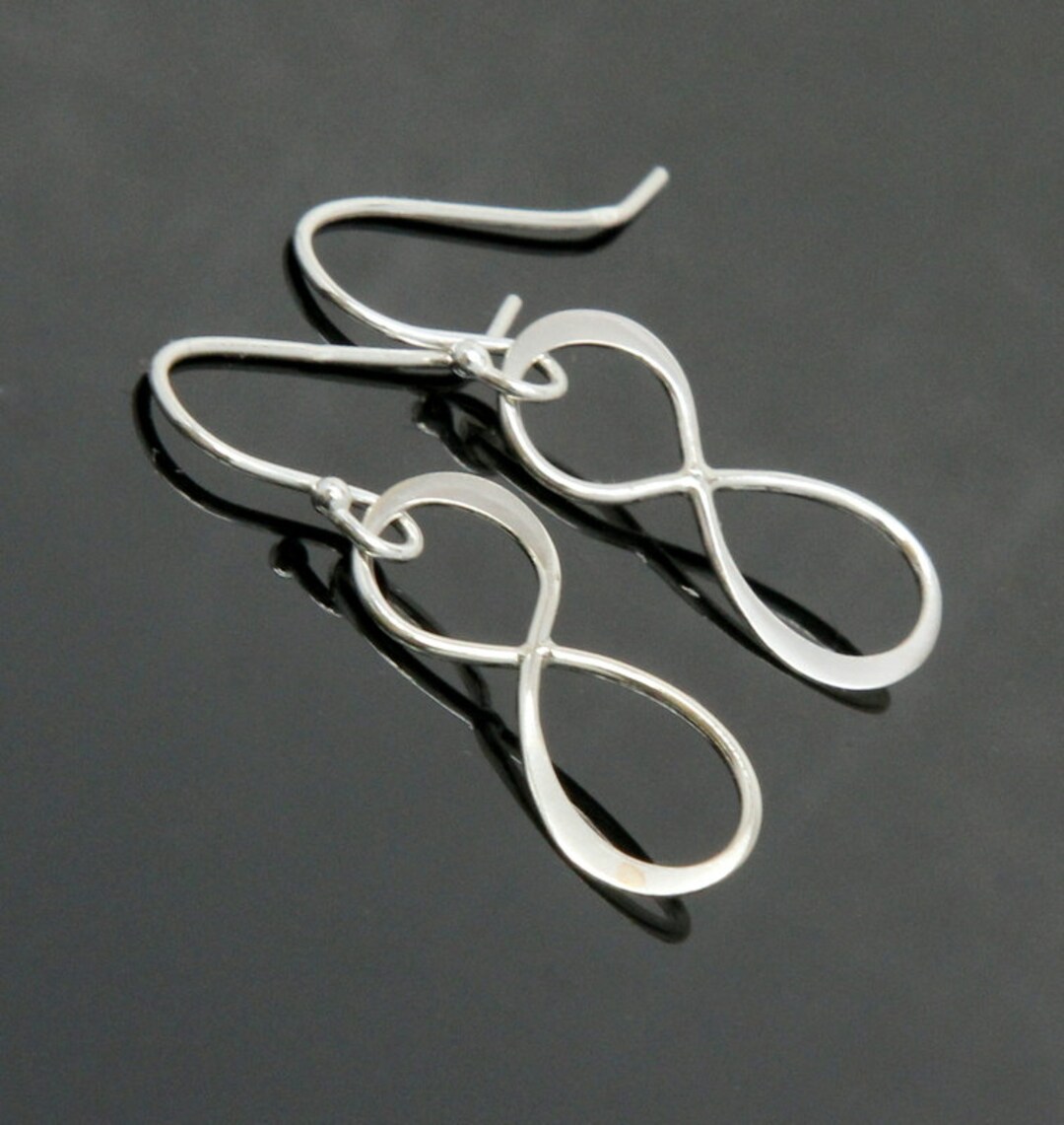 Sterling Silver INFINITY Earrings, Figure Eight Infinity Silver ...