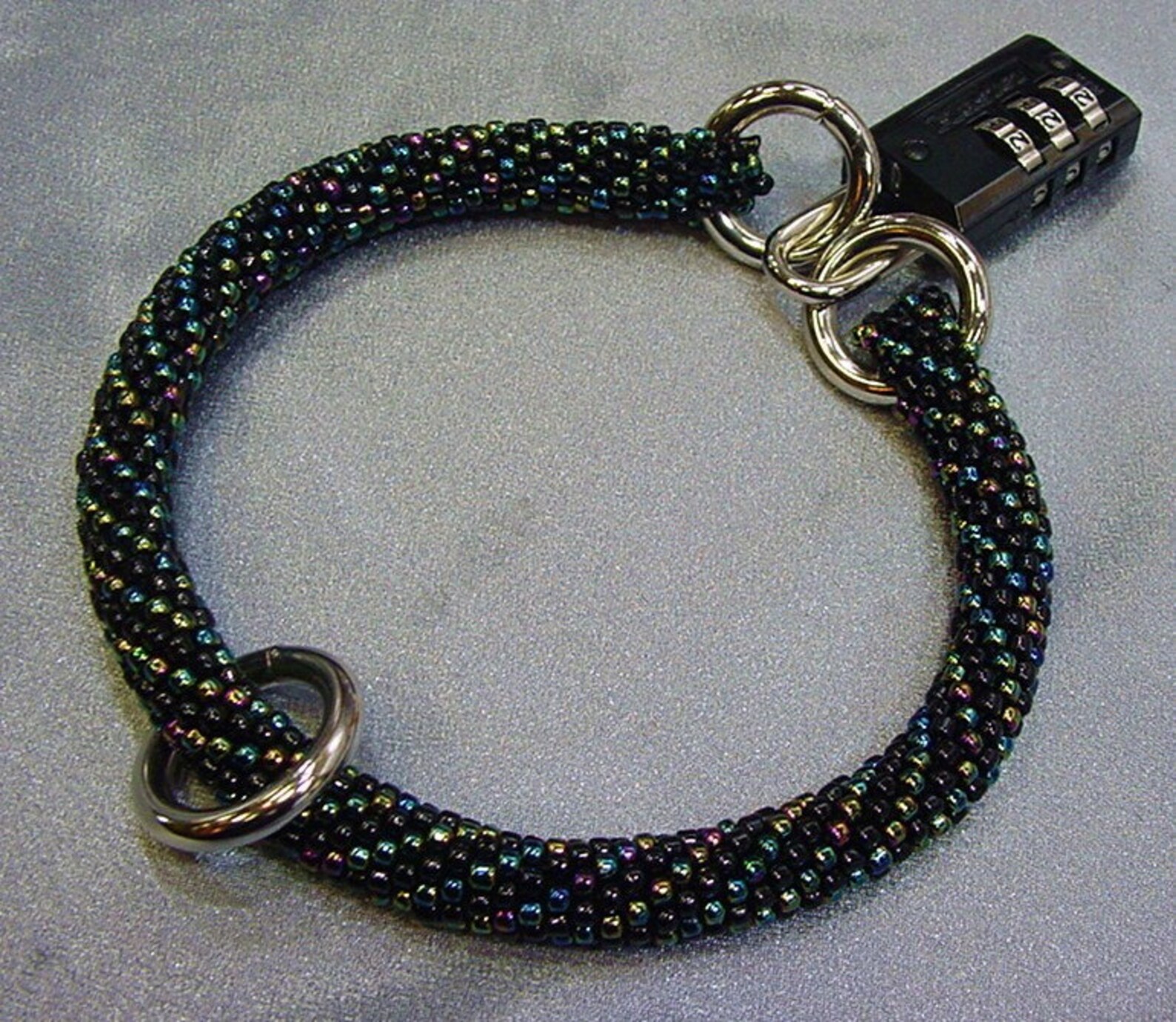 Custom 1416 Slave Collar Beaded Bdsm Collar Sub - Etsy