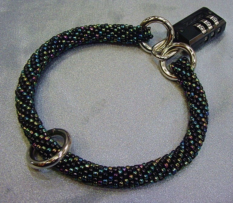 Custom 1416 Slave Collar Beaded Bdsm Collar Sub - Etsy