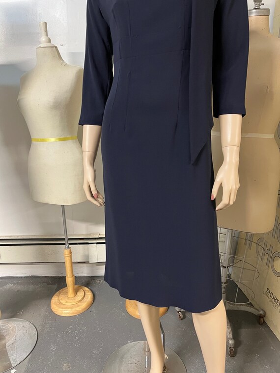 Flawless Early 1960s Vintage Mr. Mort Fitted Navy Blu… - Gem