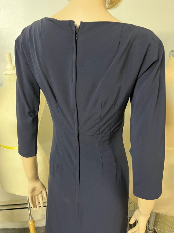 Flawless Early 1960s Vintage Mr. Mort Fitted Navy Blu… - Gem