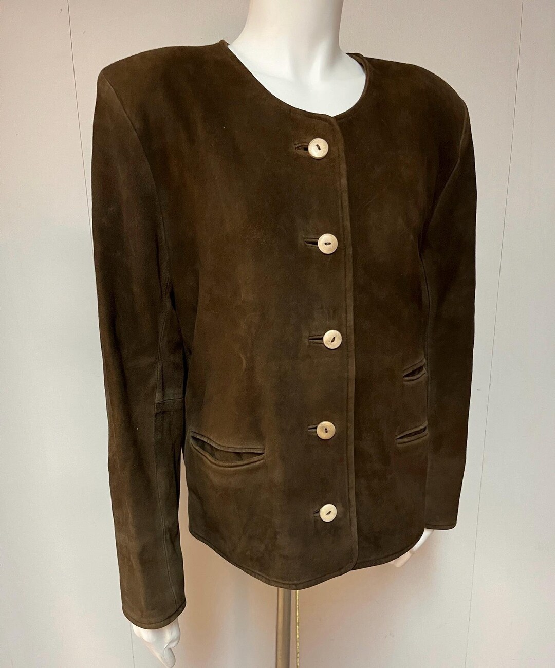 Vintage J Peterman Vienna Woods French Deer Suede Lined Liesel's Jacket ...