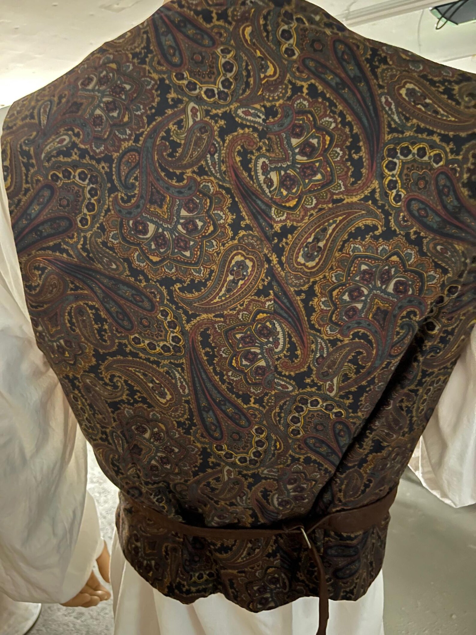 SALE Vintage J Peterman Not the Mississippi Gambler's Lambsuede Vest ...