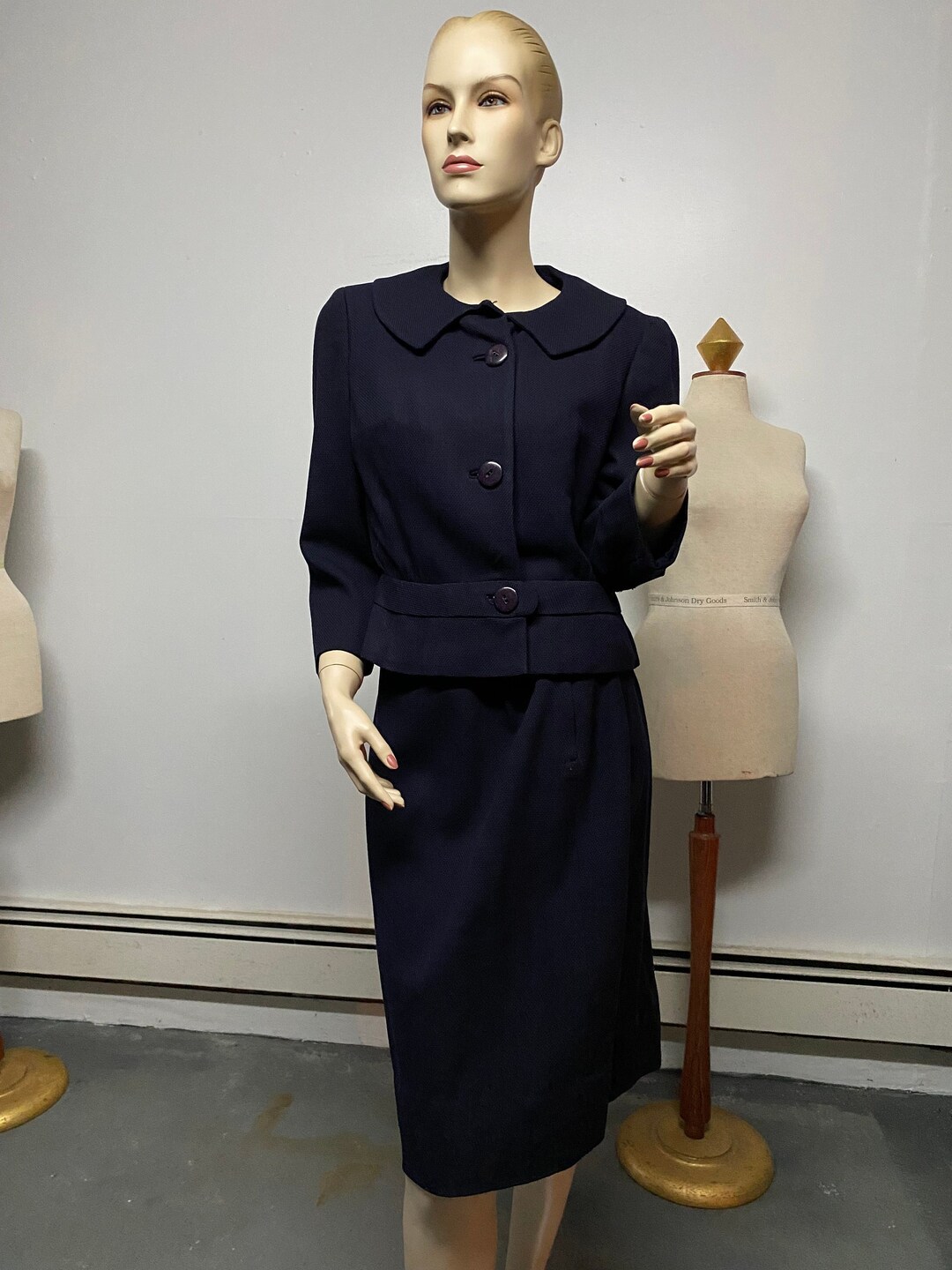 Smart 1960s Adolphe Zelinka for Forstmann Wool Blend Two Piece Suit ...