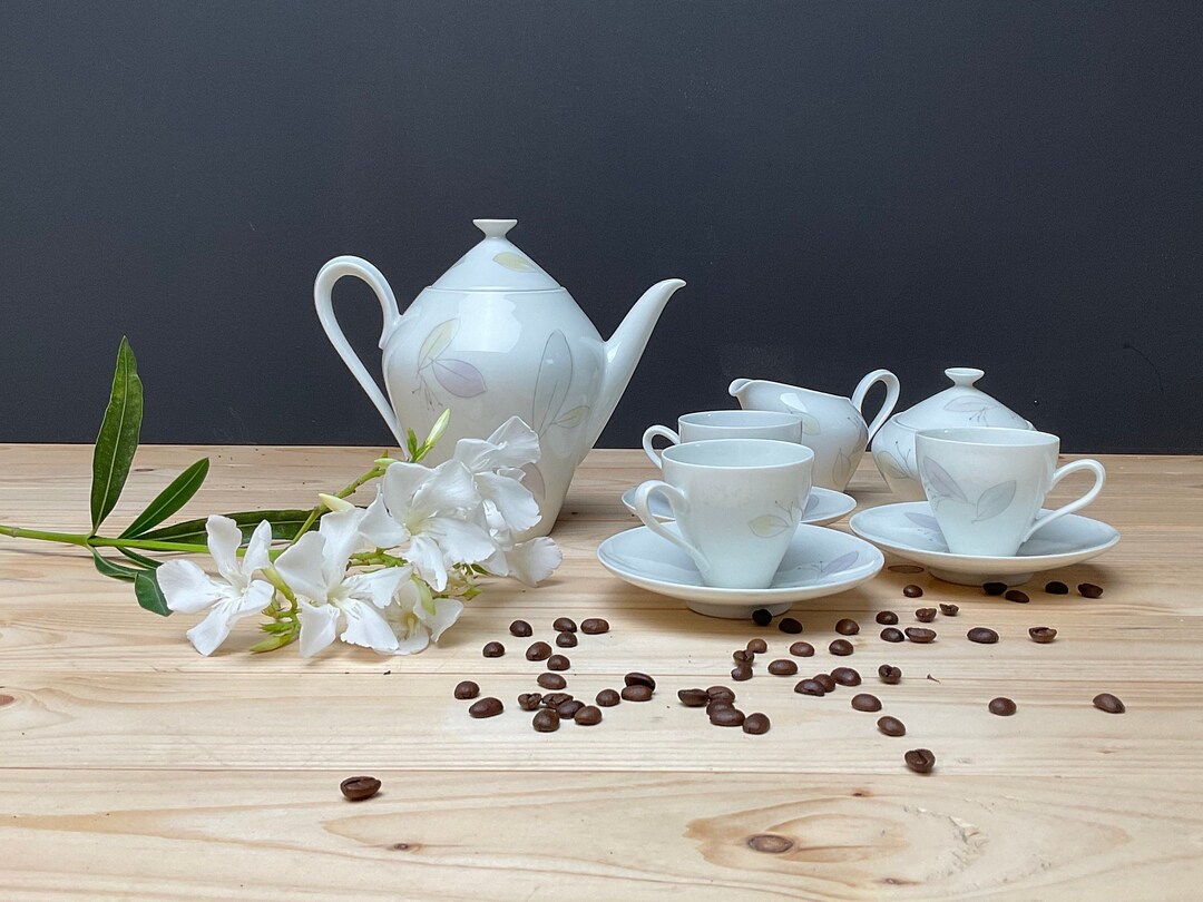 Midcenturymodern Mocha Crockery, Mochaware Set H & C Selb Bavaria ...