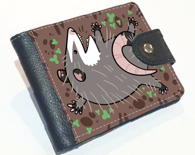 Opossum Wallet Double Sided Wallet With ID Window Bifold Wallet Wallet ...