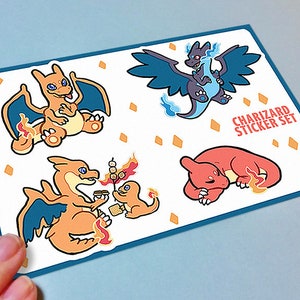 Pokemon Charizard Sticker Sheets - Etsy