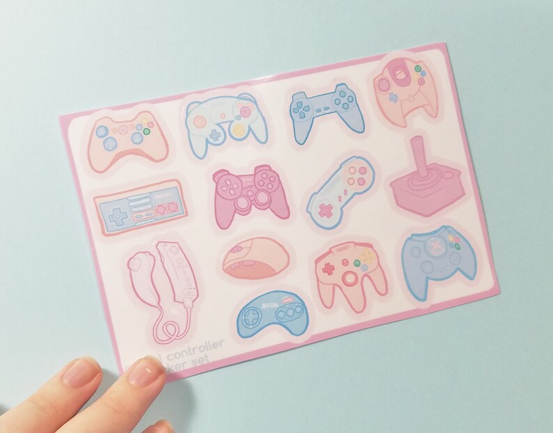 Controller Sticker Sheet | Etsy