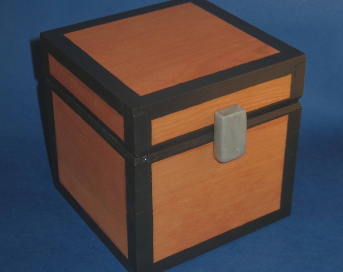 Wooden Chest Minecraft-inspired Working Prop and Storage medium Toy ...