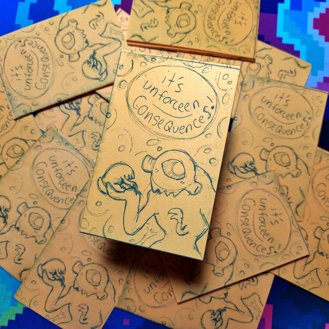 It's Unforeseen Consequences! - Mini Doodle Sketch Zine - Etsy