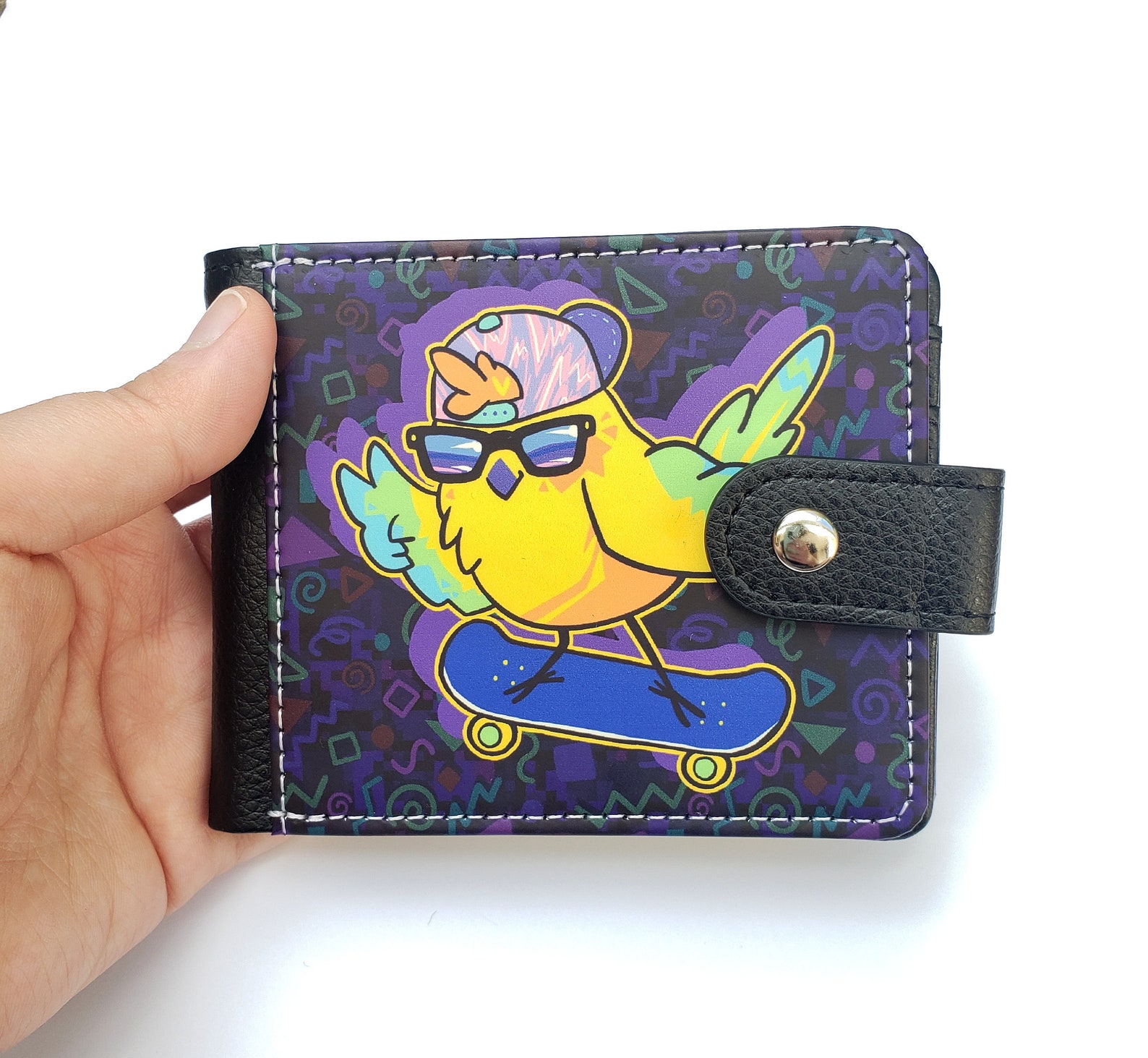 Rad Bird Wallet Double Sided Wallet With ID Window | Etsy