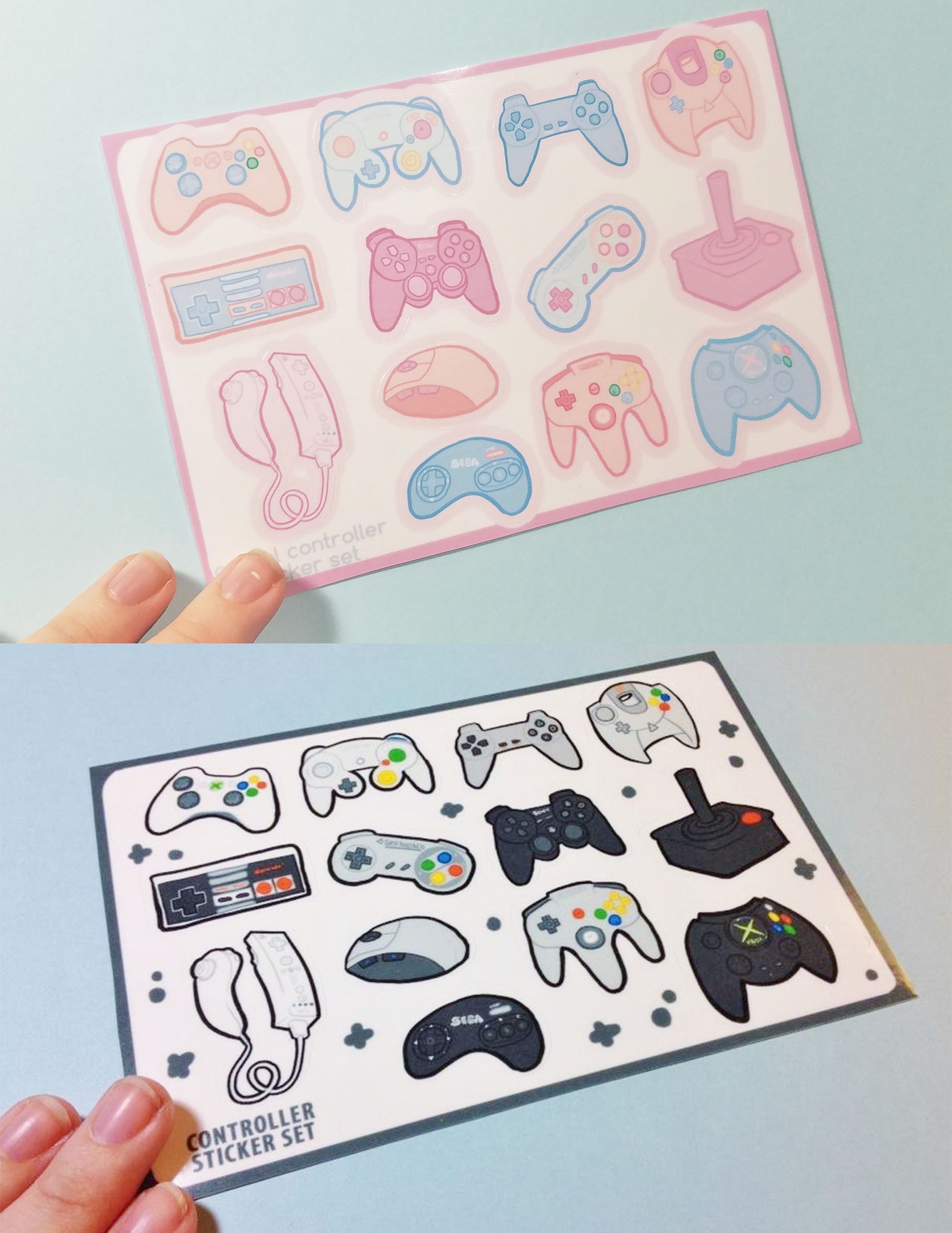 Controller Sticker Sheet - Etsy