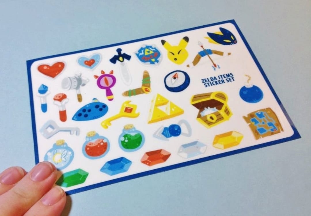 Legend of Zelda Sticker Sheets - Etsy