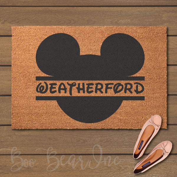 Mickey Mouse Welcome Mat - Etsy