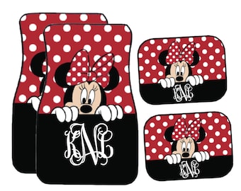 Red Polka Dot Mickey Car Mats | Etsy