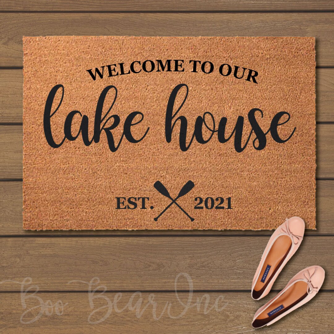 Welcome to Our Lake House Doormat - Welcome Mats- Fun Doormats ...