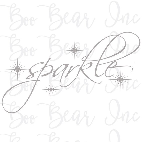 Sparkle File for Cutting Machines/ Silhouette / Cricut | Etsy