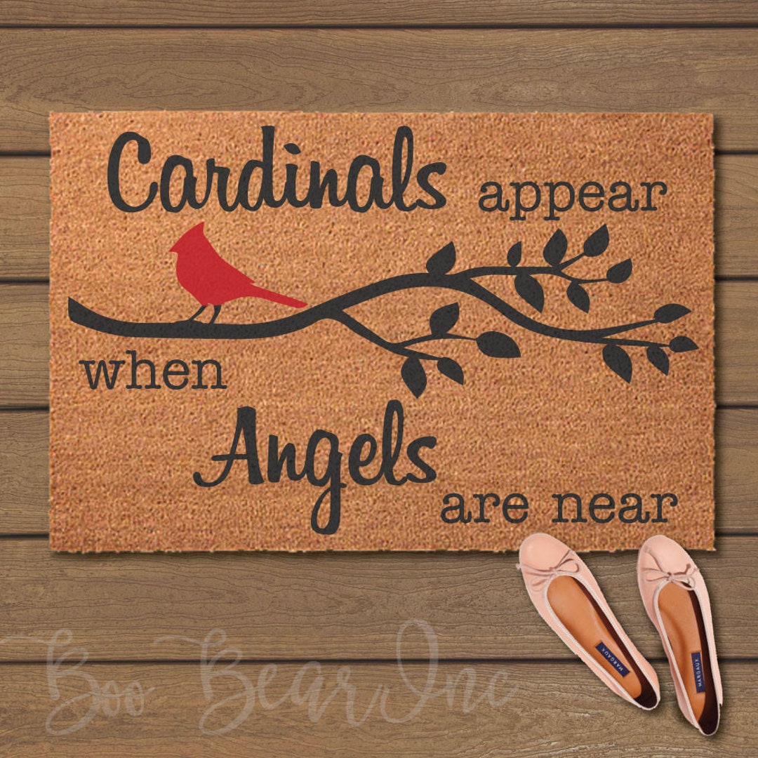 Cardinals Appear When Angels Are Near Doormat - Welcome Mats- Fun ...