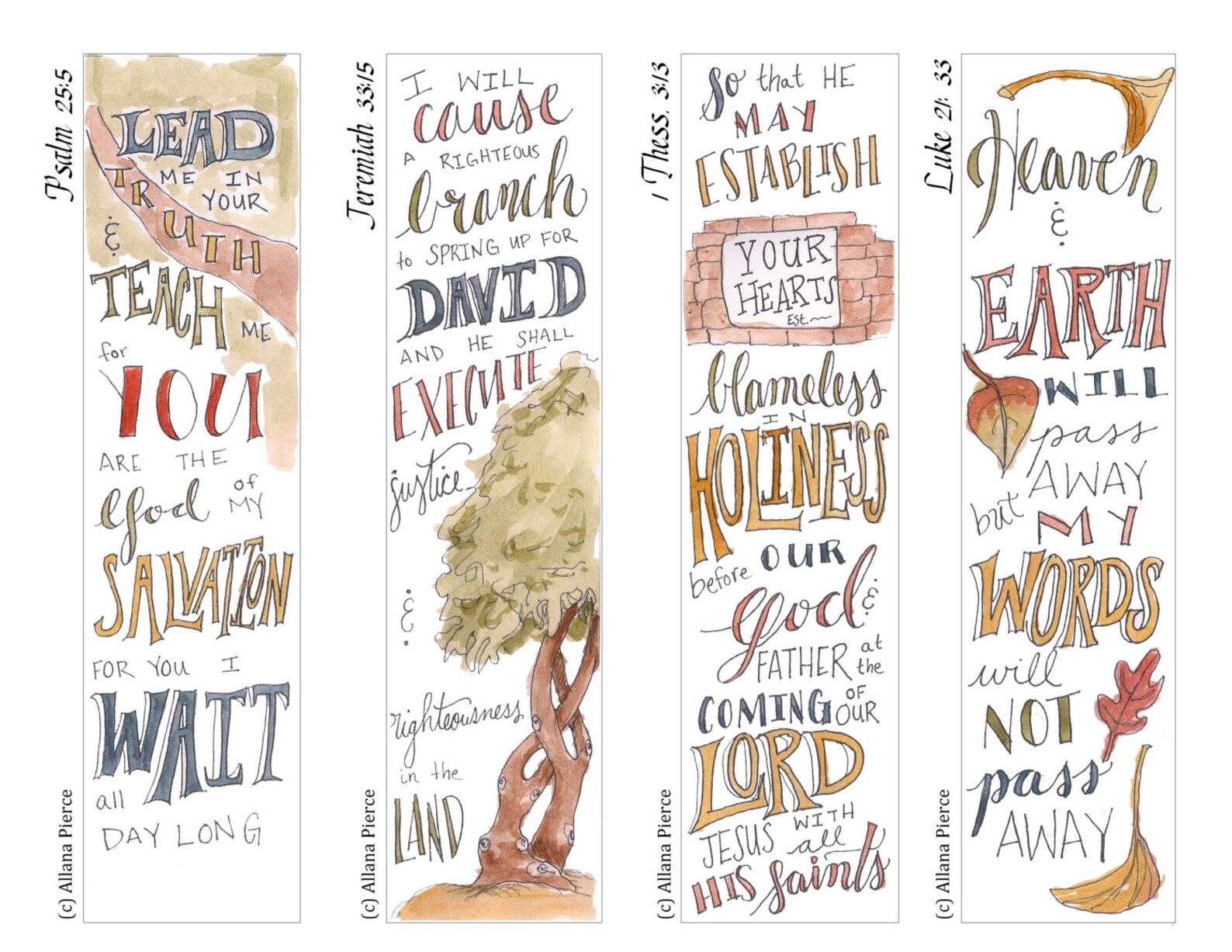 Advent Collection Bible Bookmark / Bible Journal Tag **INSTANT DOWNLOAD ...