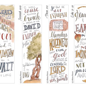 Advent Collection Bible Bookmark / Bible Journal Tag **INSTANT DOWNLOAD ...