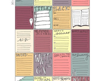 Character Writing Prompt Stickers **instant Download** Perfect for Your ...
