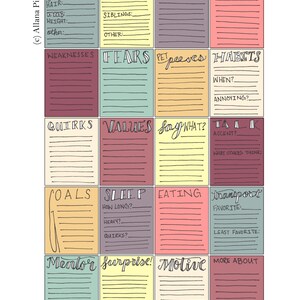 Collection of Writing Prompt Stickers Download - Etsy